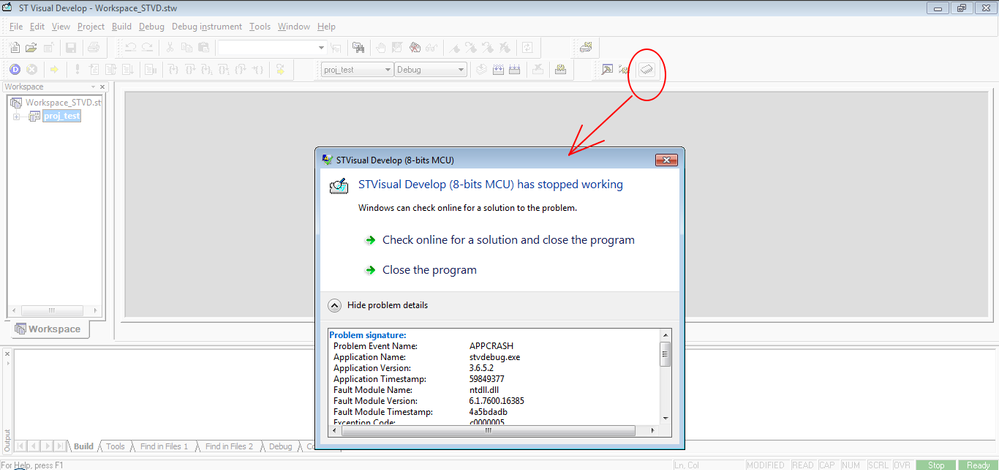 Any tips to solve this APPCRASH ntdll.dll error? - STMicroelectronics ... Any tips to solve this APPCRASH ntdll.dll error? - STMicroelectronics ...