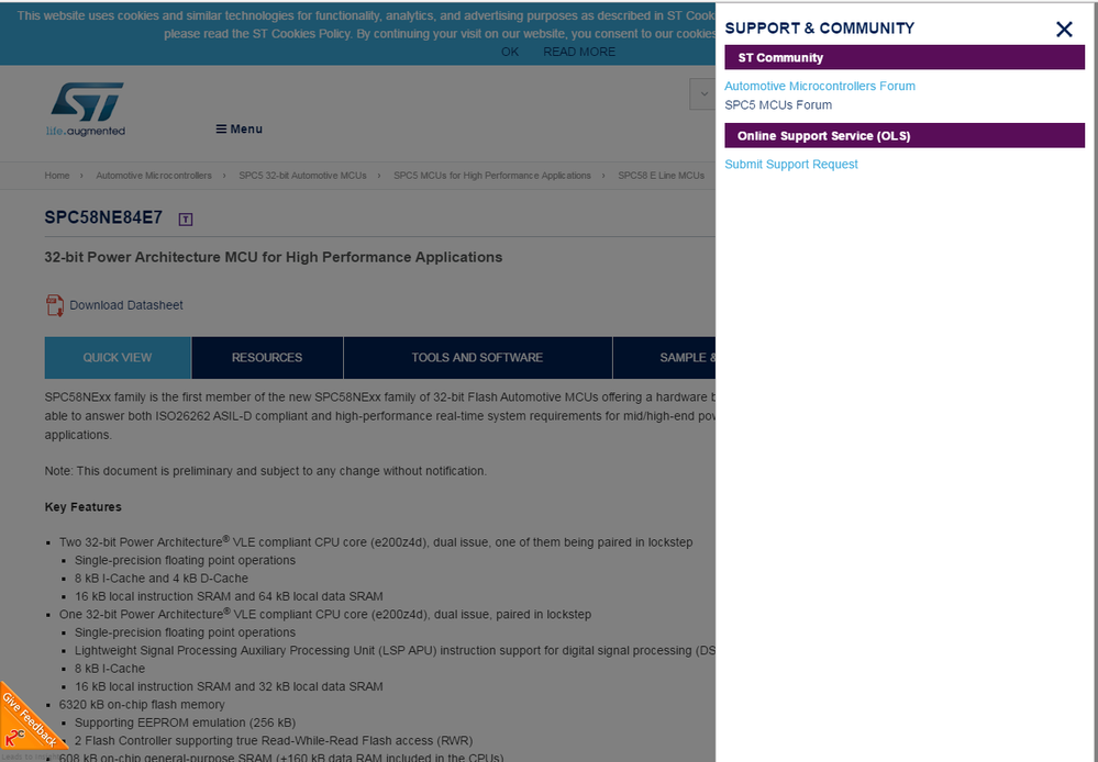 Flash library - STMicroelectronics Community