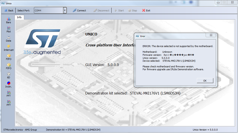 Unico Lite GUI - STMicroelectronics Community Unico Lite GUI - STMicroelectronics Community