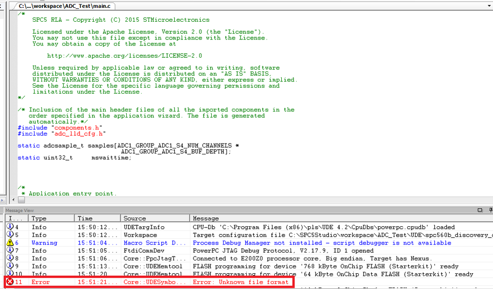Solved Problem In Loading Hex And Bin File Stmicroelectronics