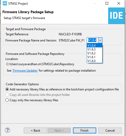 Solved Stm32cubemx Stm32f4 Library Install Problem Page 2 Stmicroelectronics Community