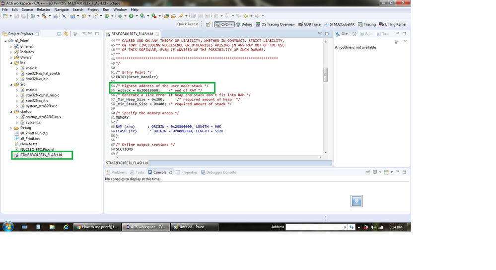 How to use printf() function with stm32cubeMX + sw... - Page 2 ... How to use printf() function with stm32cubeMX + sw... - Page 2 ...