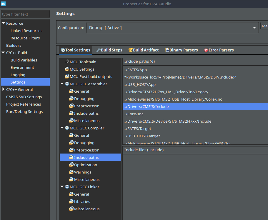 Unable To Include Header File Stmicroelectronics Community