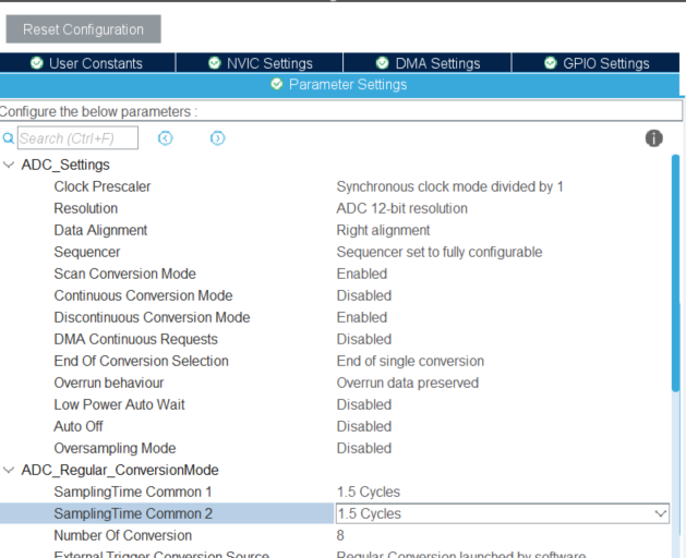 STM32G0: how can i setup 10 adc channels while the ...