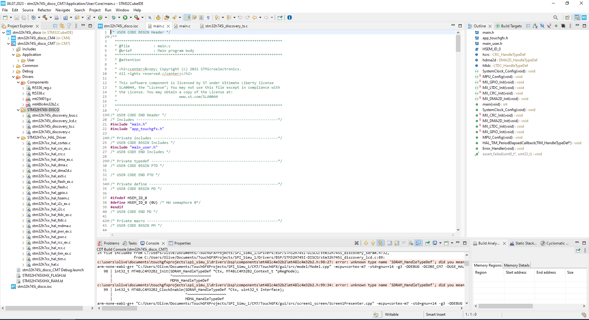 Cubemx Not Updating The Files In Cubeide Stmicroelectronics Community