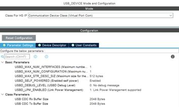 USB CDC device conflict with other peripheral - STMicroelectronics ...