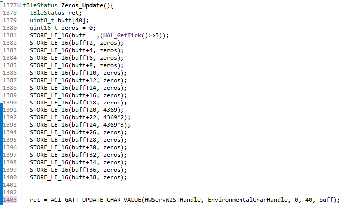 Sensortile Ble Gatt Characteristic Editing Stmicroelectronics Community