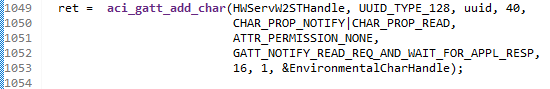 SensorTile BLE GATT Characteristic Editing - STMicroelectronics Community