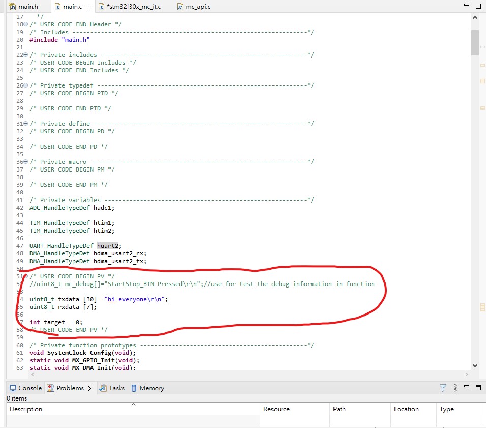 Solved: Have problem on using USART2 to control motor with... - STMicroelectronics Community