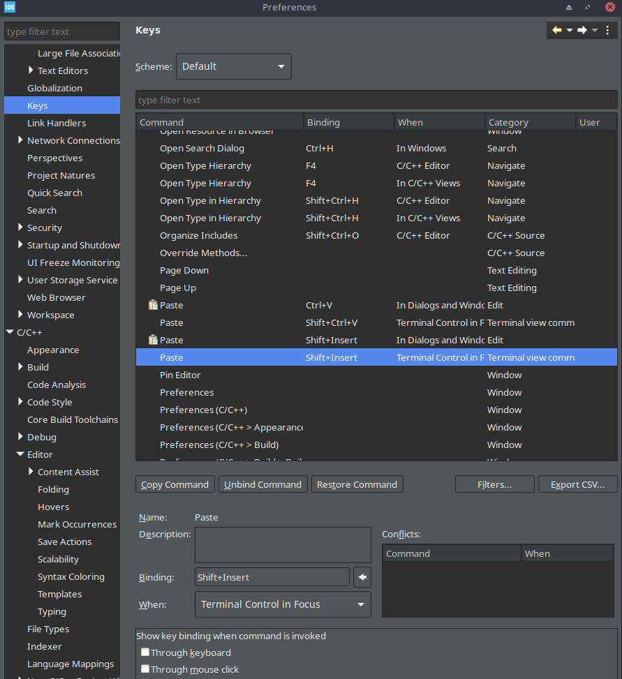 Solved: Why does the CubeIDE in Linux add copied text or e ... Solved: Why does the CubeIDE in Linux add copied text or e ...