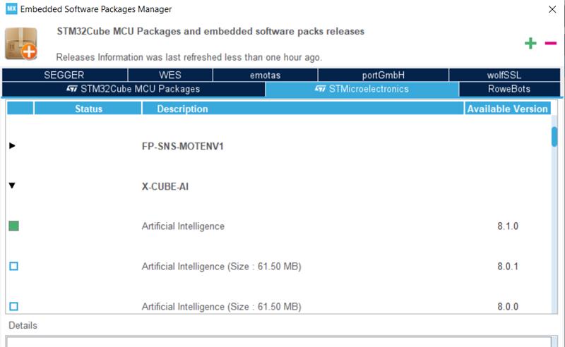 Solved Stm32cubeide Does Not Emit The X Cube Ai Middlewar Stmicroelectronics Community 6261