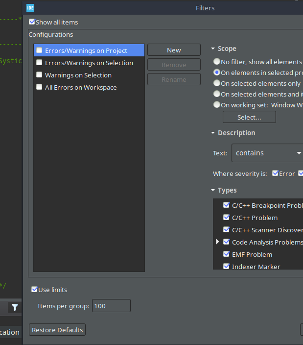 All IDE projects show a yellow warning icon after ...
