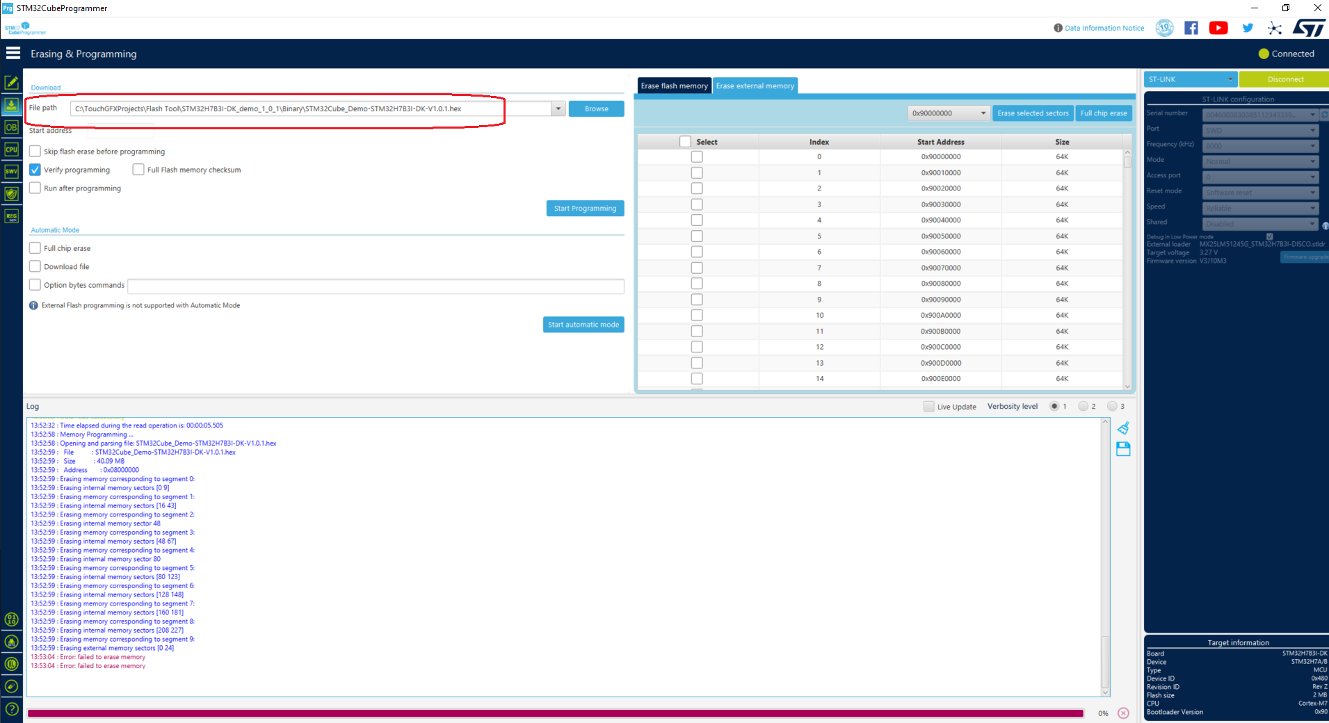 Stm32h7b3 No Display Stmicroelectronics Community 