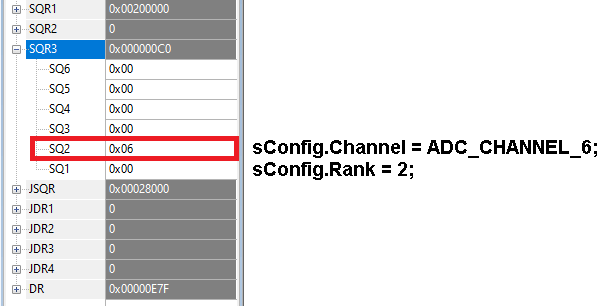 Solved: The sequence from the ADC_SQR3 register does not w... - STMicroelectronics Community