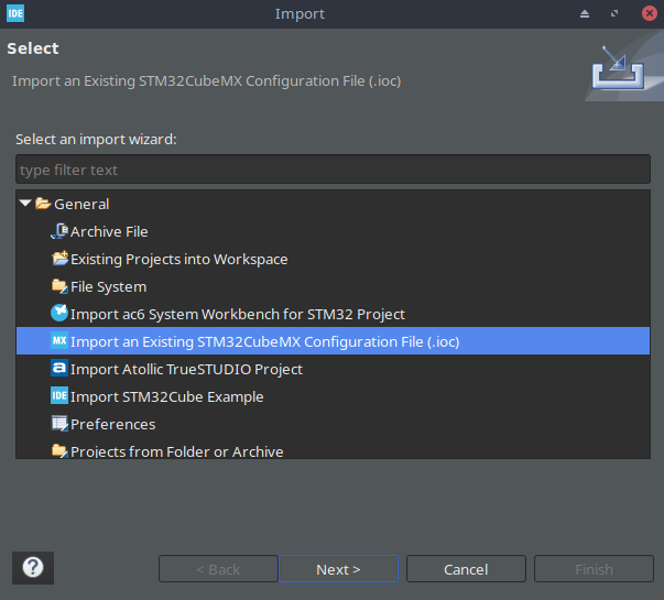 Solved Porting Stm32cubemx Project To Stm32cubeide Stmicroelectronics Community