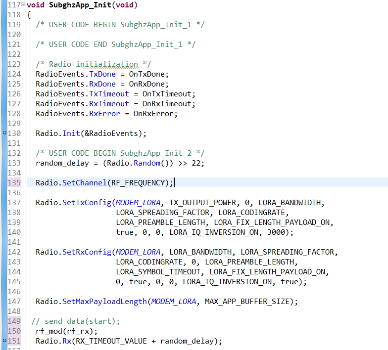 Debug Mode Terminating After Radiorx Func Call Stmicroelectronics Community 