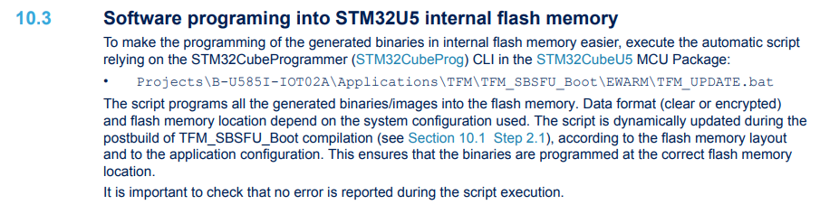 Solved: B-U585-IOT2A TF-M Update Script not Working on Win... - STMicroelectronics Community