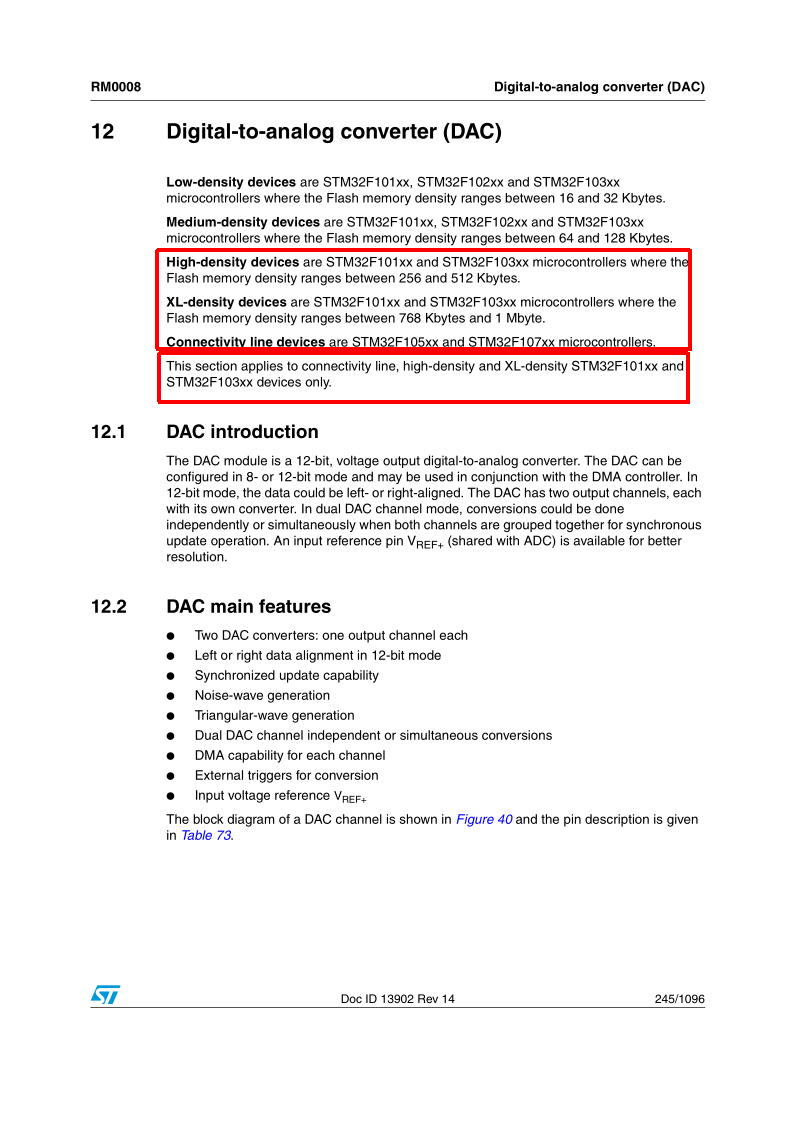 Solved: STM32F103C8T6 - no DAC? - STMicroelectronics Community