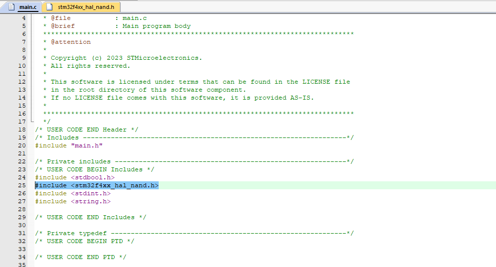Include Nand Library Stmicroelectronics Community 