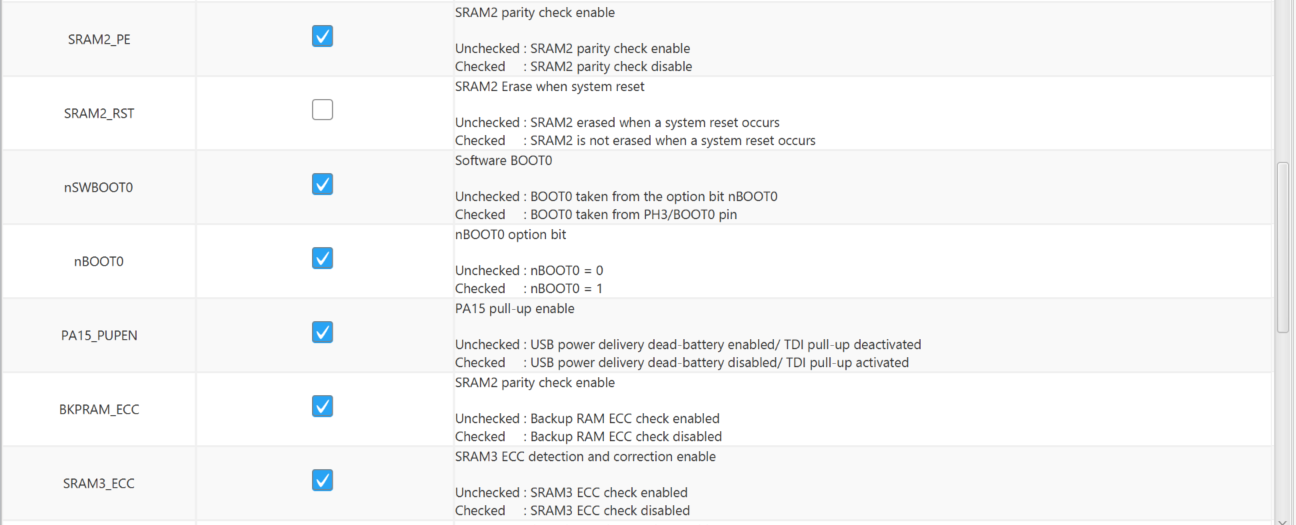 Solved: STM32U585 TZEN Program Error when reset command is... - STMicroelectronics Community