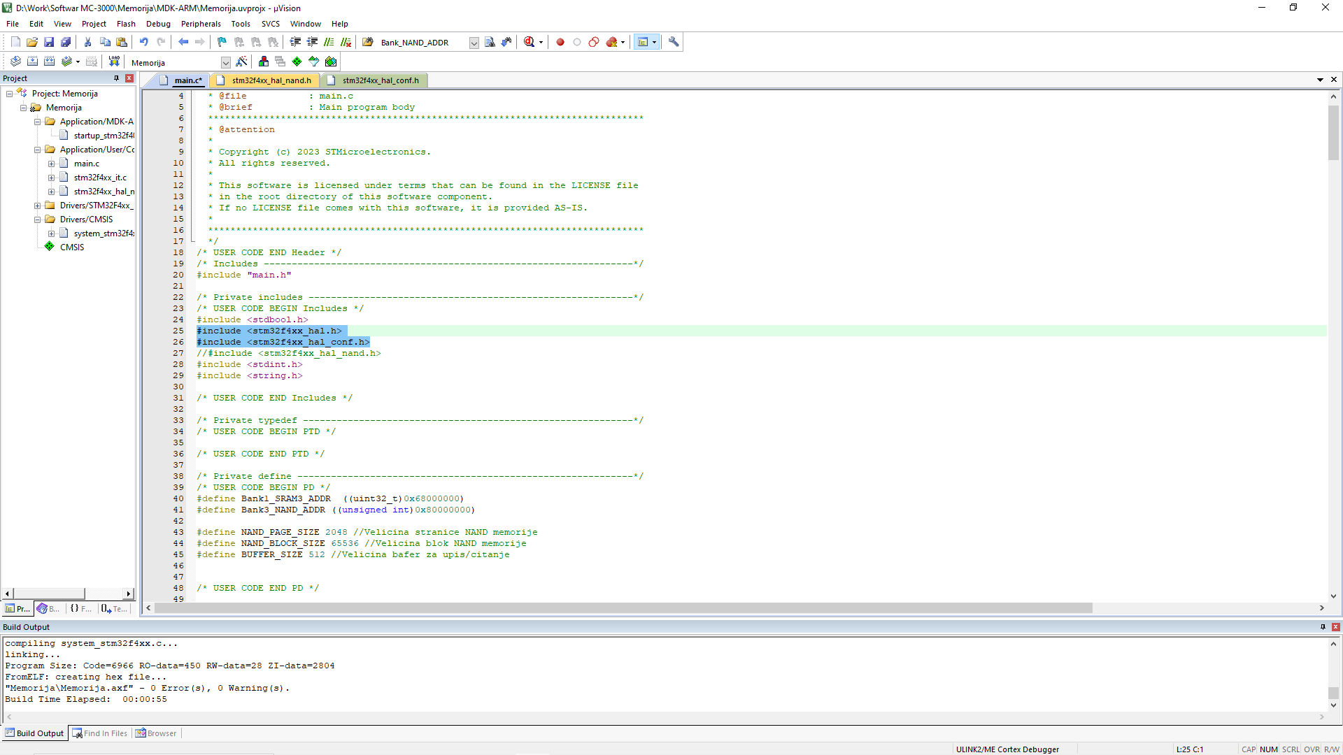 Include Nand Library Stmicroelectronics Community 