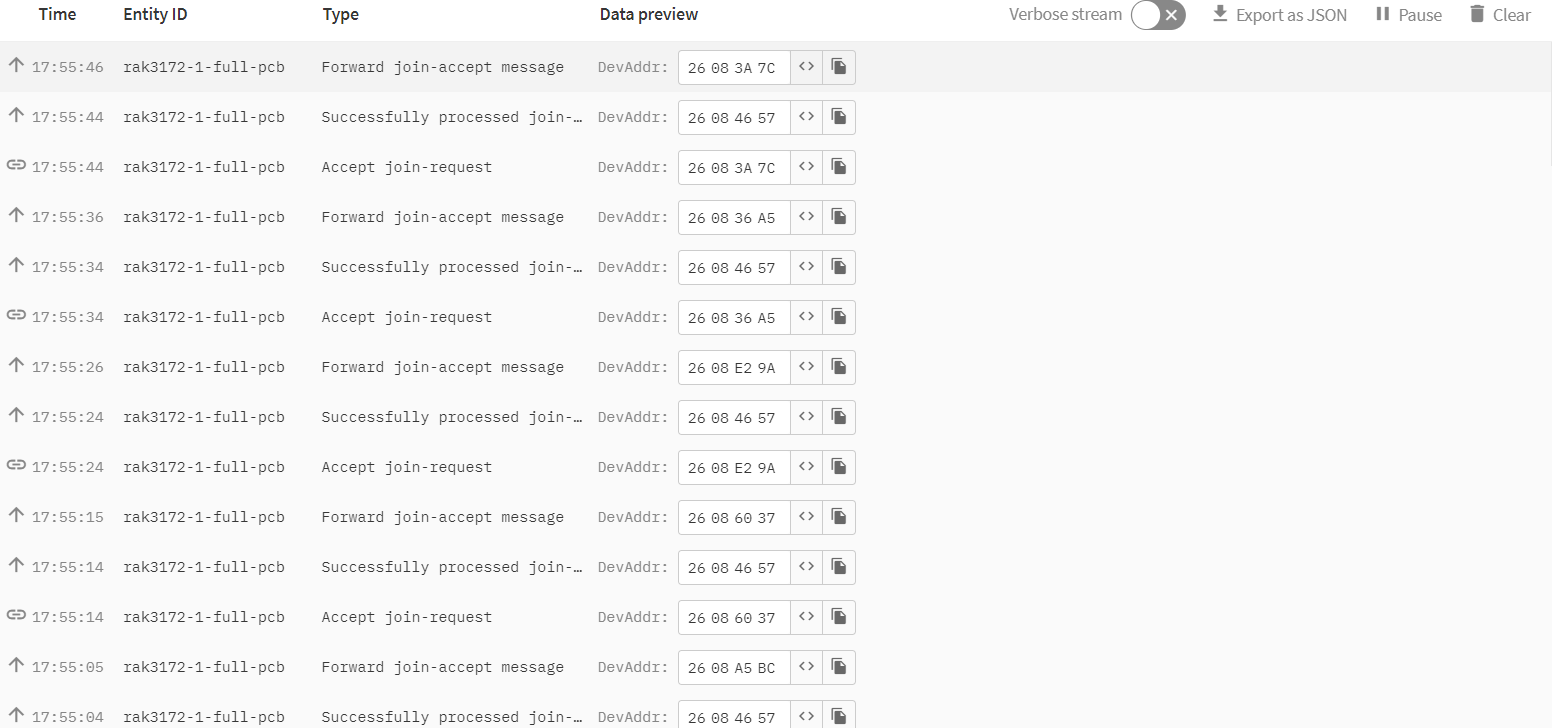 Solved: How to change the joining requests and sending the... - STMicroelectronics Community