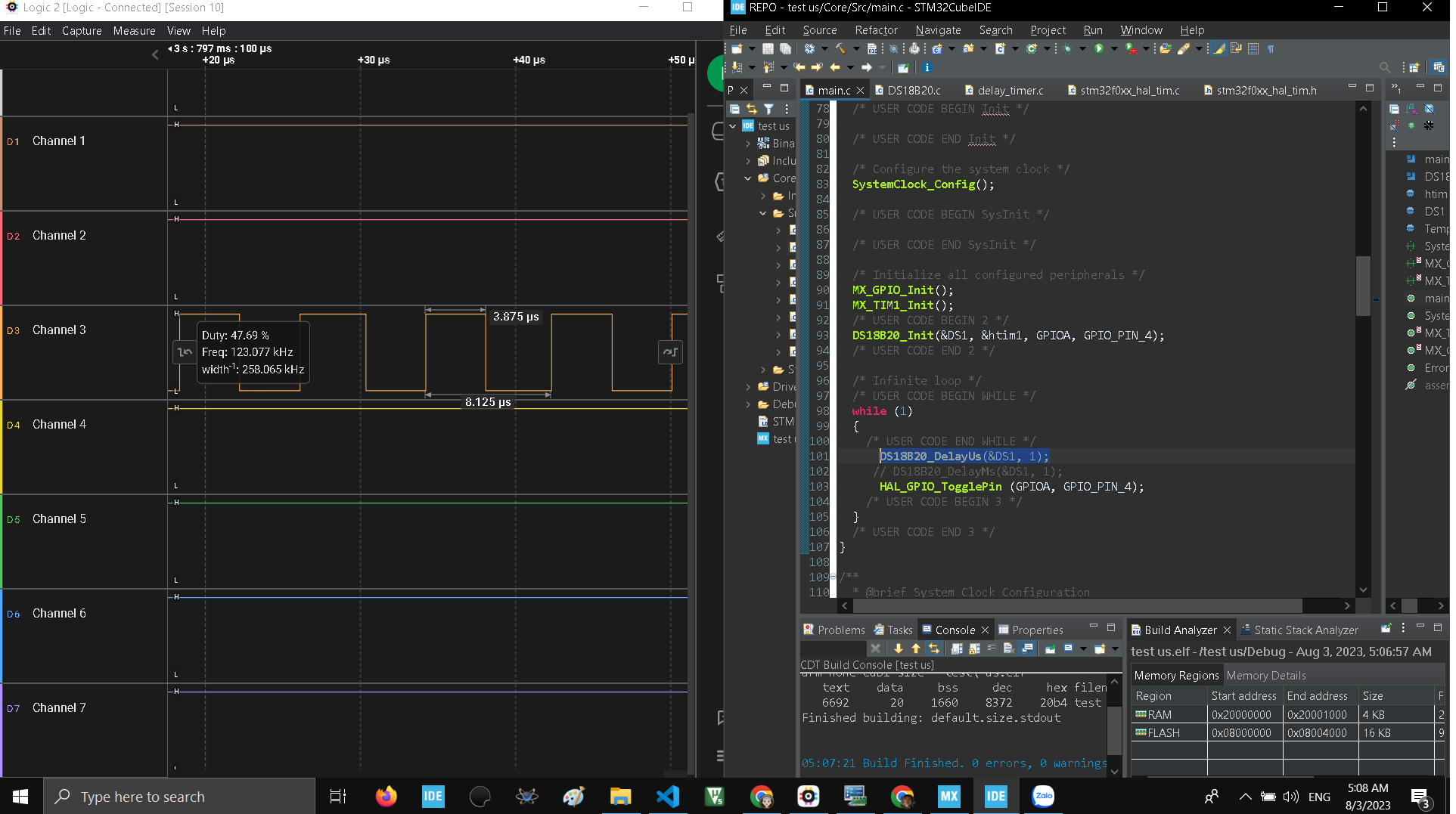 delay us with stm32 F030F4 KIT - STMicroelectronics Community