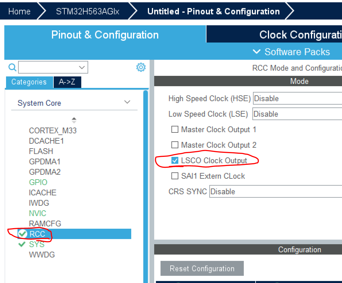 Solved: STM32H563 LSCO - STMicroelectronics Community