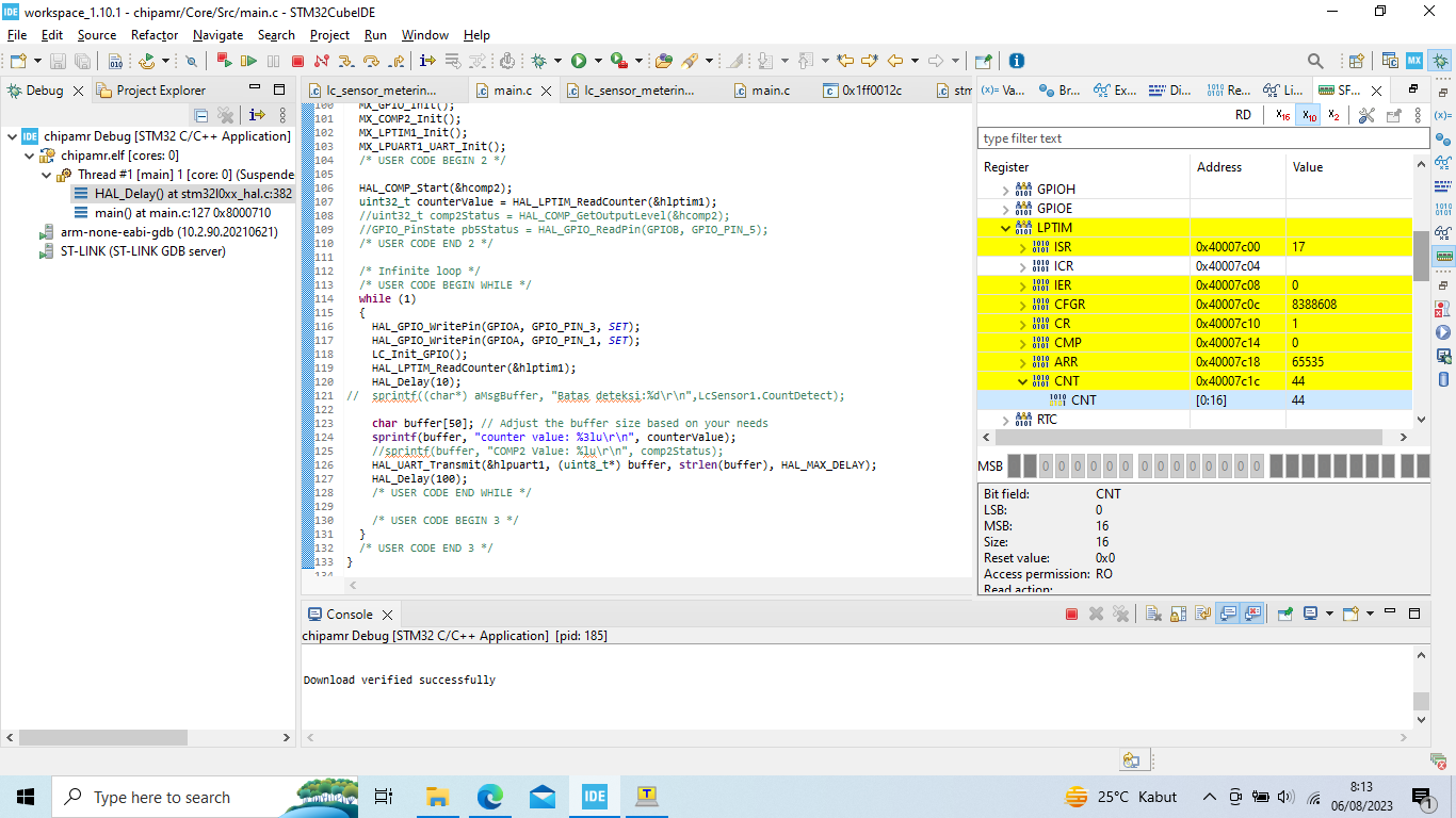 Lptim Does Not Count Pulses From The Comp Output Stmicroelectronics Community