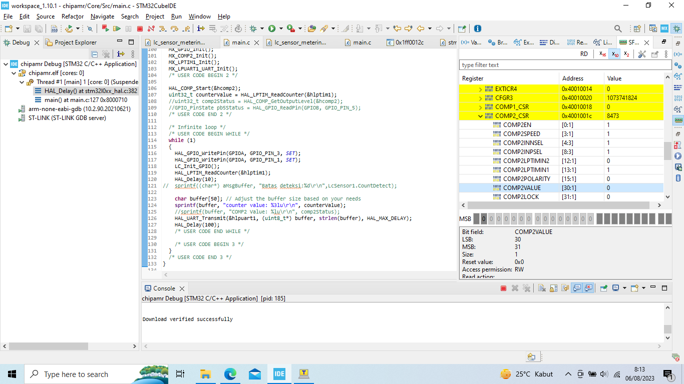 Lptim Does Not Count Pulses From The Comp Output Stmicroelectronics Community