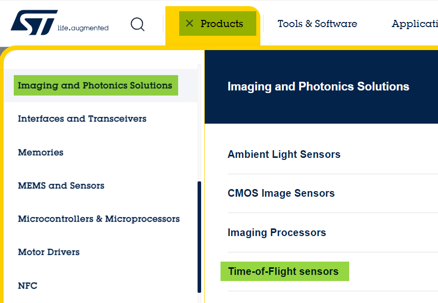 Solved: Looking for a Distance calculating Sensor - STMicroelectronics Community