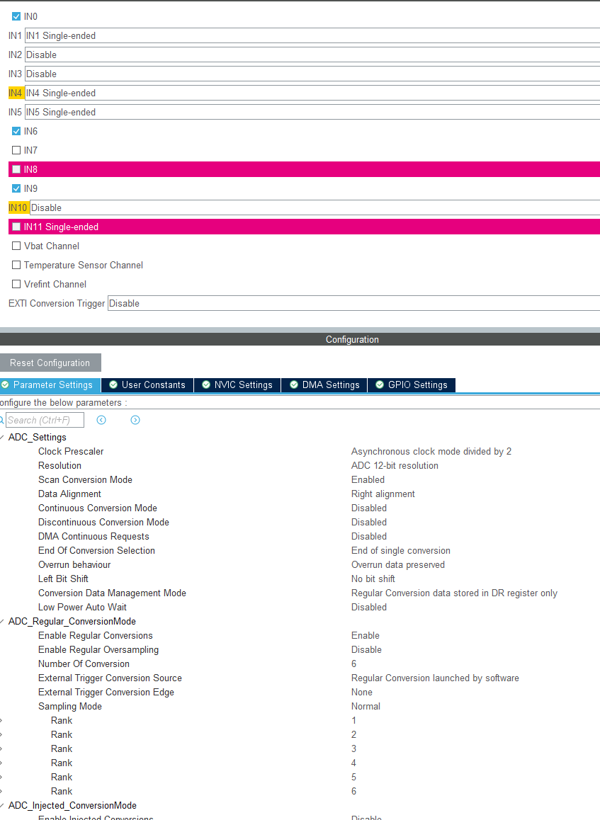 Solved: ADC regular conversion samples only the first chan... - STMicroelectronics Community