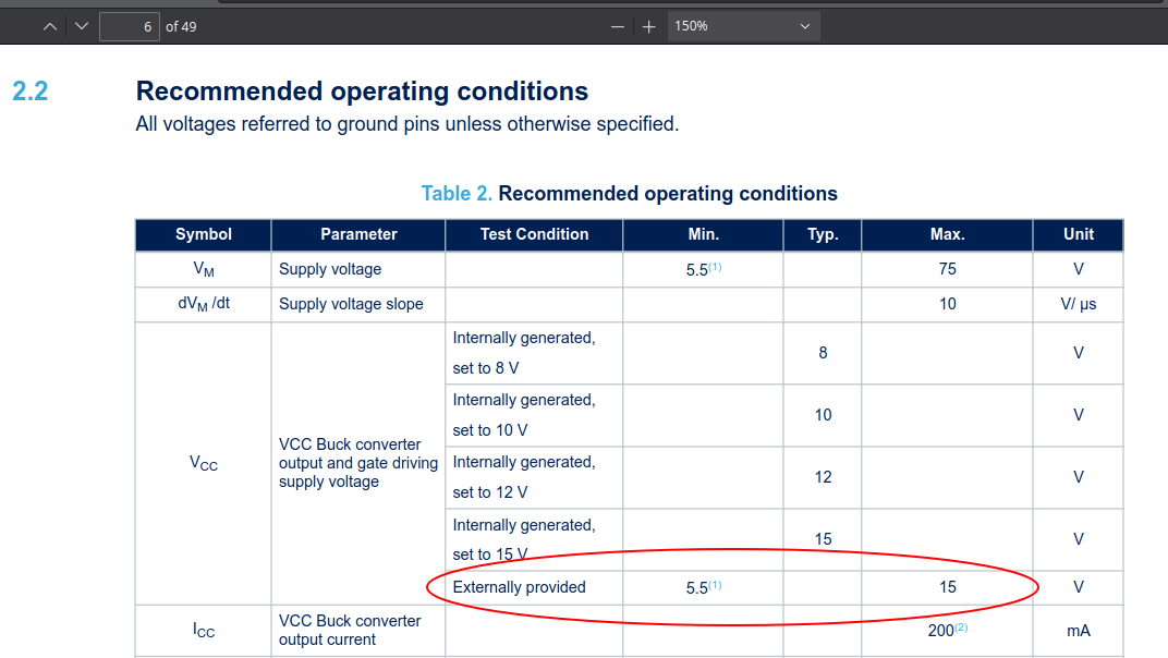 Solved: STSPIN32G4 with motor voltage of 6V - STMicroelectronics Community