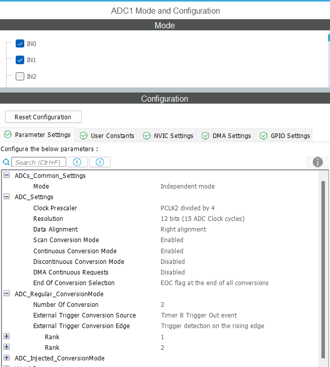 Reading ADC Channels at once Callback - STMicroelectronics Community