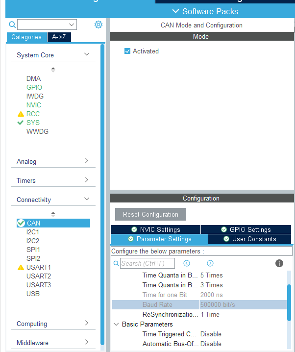 STM32F103C8Tx can communication pcan view - STMicroelectronics Community