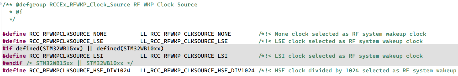 Use Lsi Or Hsi As The Clock Source Of Rf Unit In S Stmicroelectronics Community