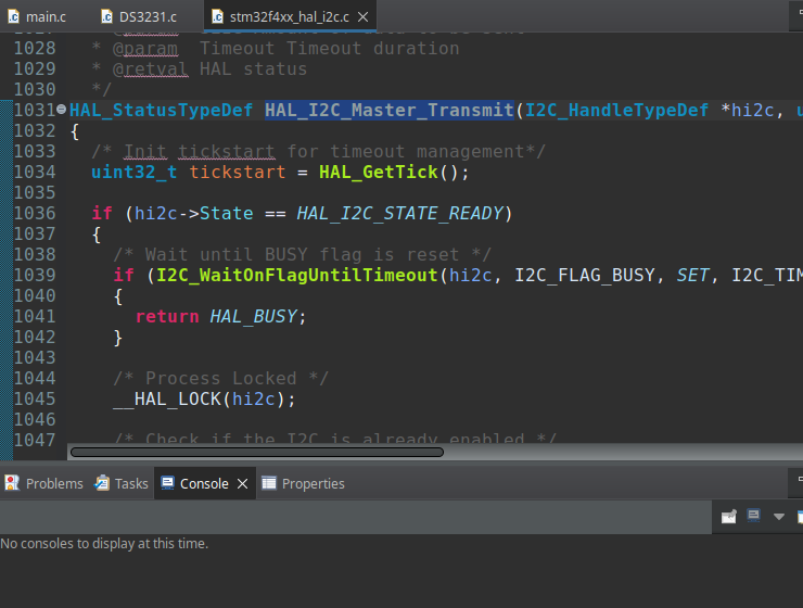 Solved: I don't understand how to use the HAL_I2C_Master_T... - STMicroelectronics Community