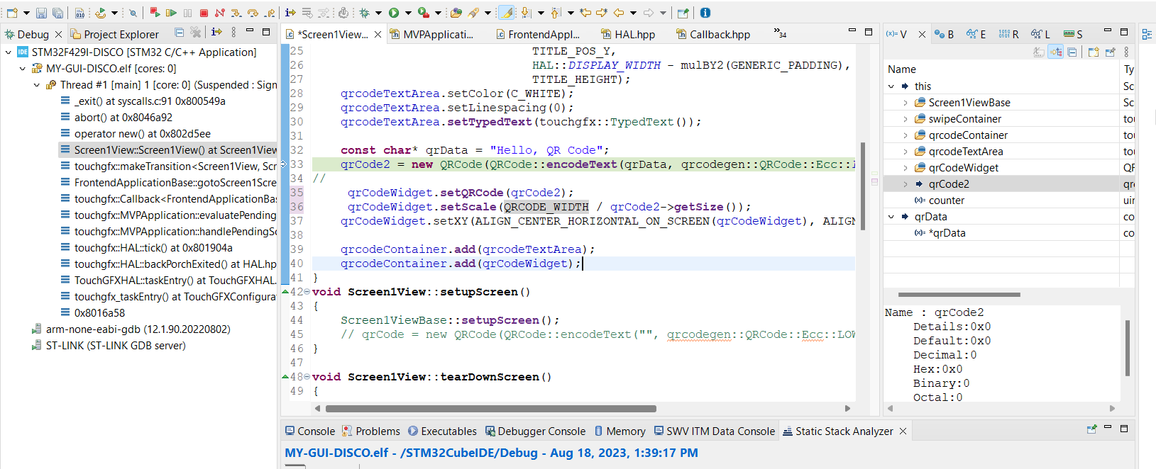 Heap Screen Storage Issue Stmicroelectronics Community 