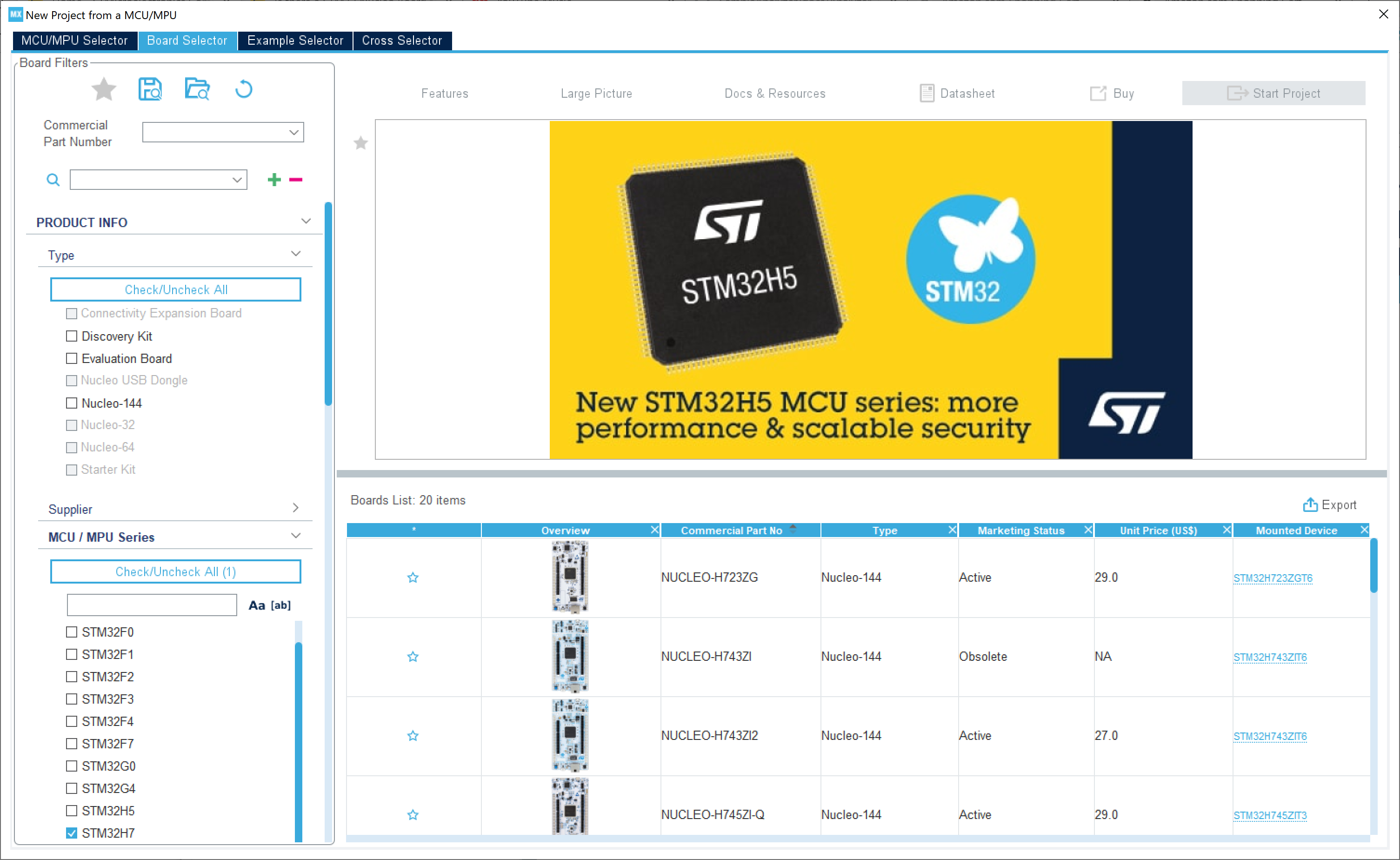 Solved Is There A Stm32 Nucleo Board For The Stm32h747xi Stmicroelectronics Community