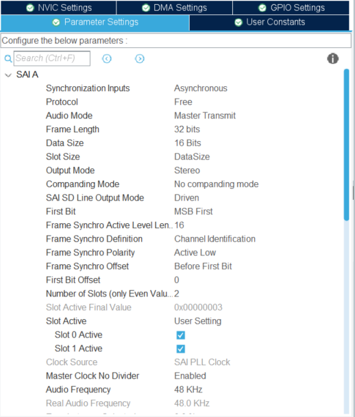 Stm32u575nucleo U575zi Q Sai Transmitreceive Stmicroelectronics Community 