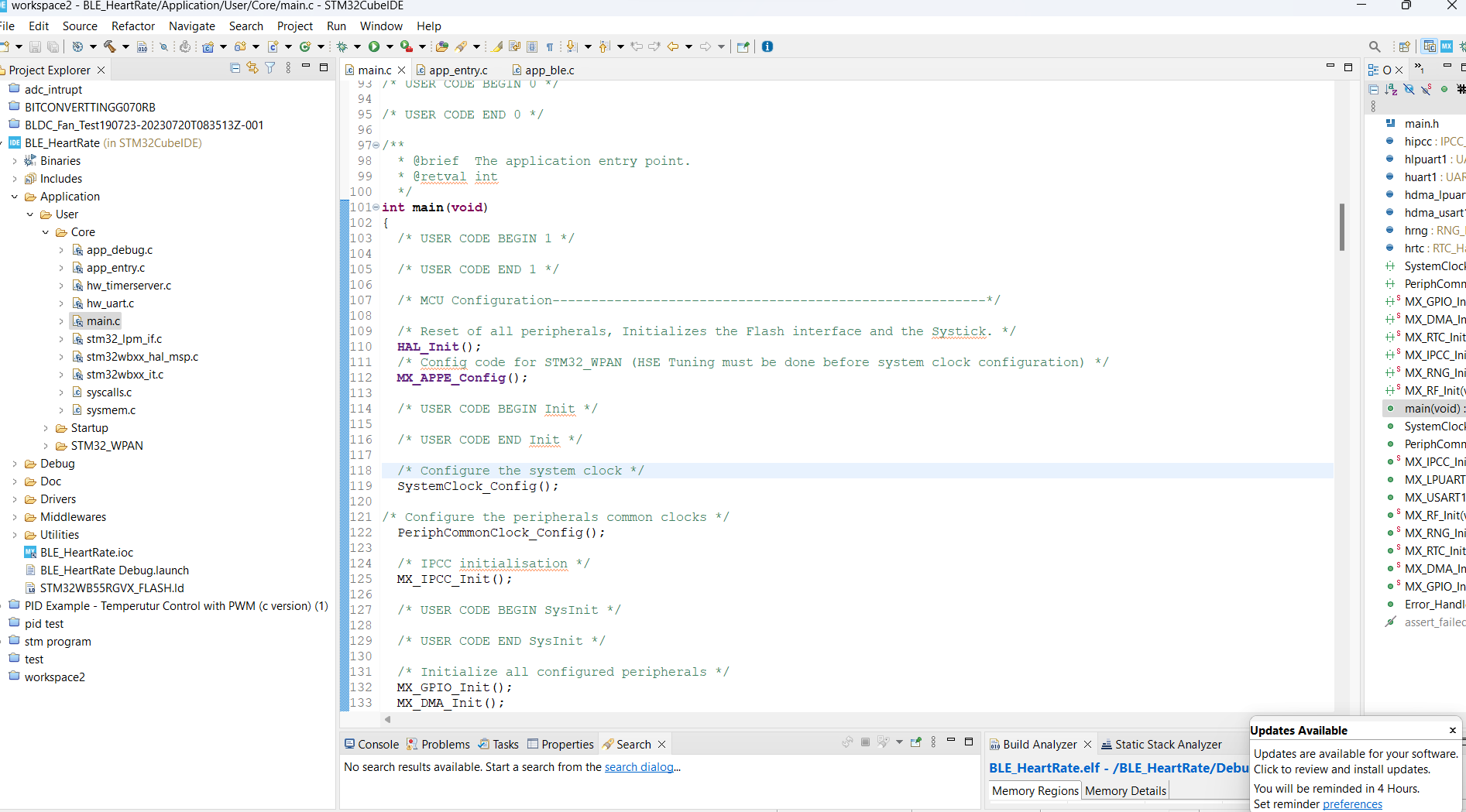 BLE heart Rate data - STMicroelectronics Community