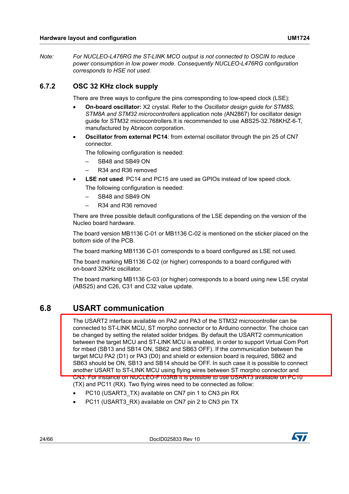 UART COM issue with f030r8 - STMicroelectronics Community