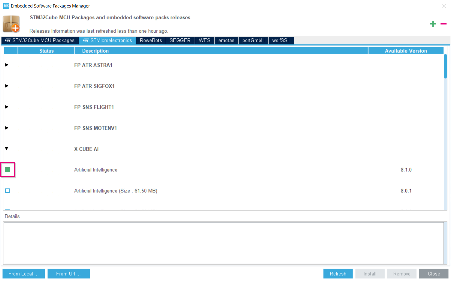How to install X-CUBE-AI through STM32CubeMX - STMicroelectronics Community