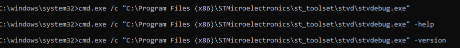 St Visual Develop Ide Command Line Compile Stmicroelectronics Community 