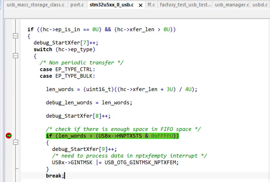 How To Send Usb Host 512 Bytes Long Data Using Stm Stmicroelectronics Community
