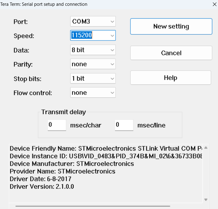 Solved: Issue with terminal output at putty with simple He... - STMicroelectronics Community