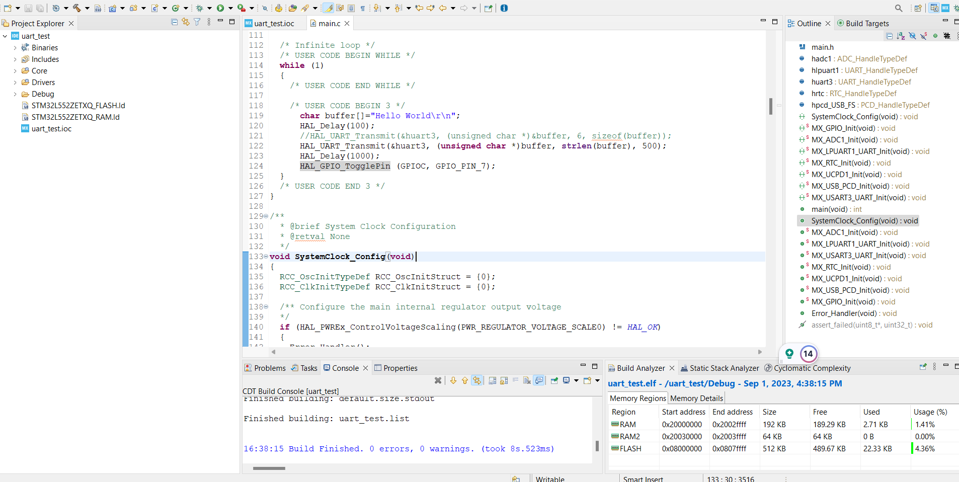 Solved Issue With Terminal Output At Putty With Simple He Stmicroelectronics Community
