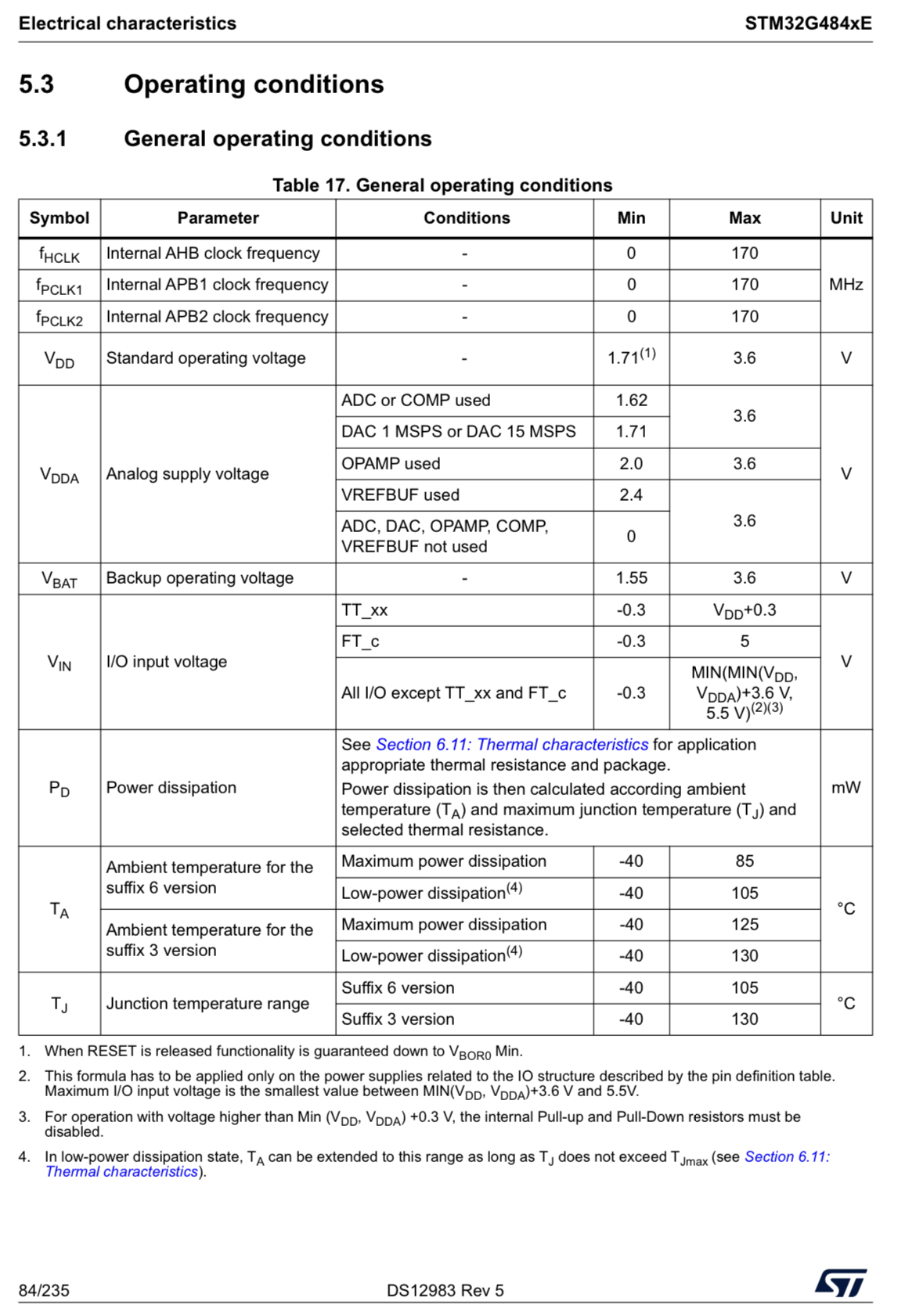Making an STM32 last at 150°C? - STMicroelectronics Community