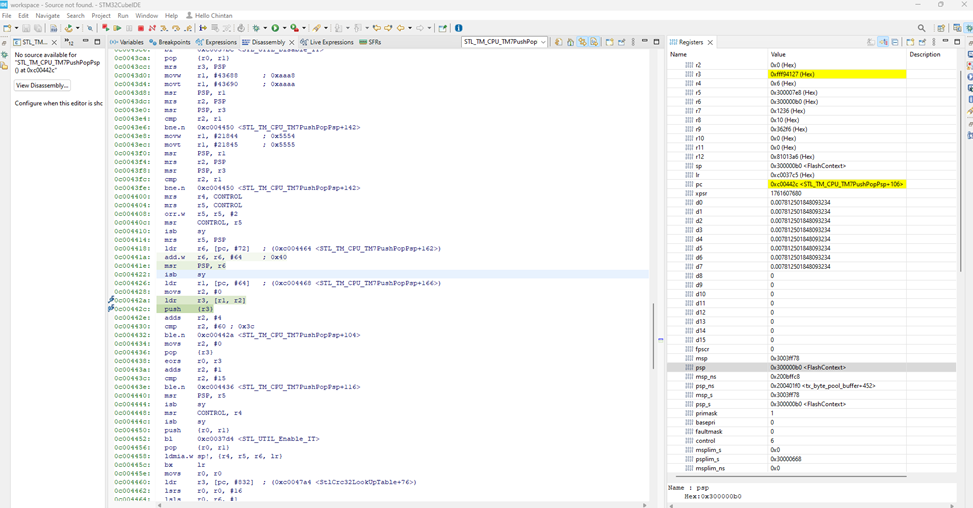 Solved X Cube Classb U5stl Issuehardfault Of Tm7 Test Stmicroelectronics Community