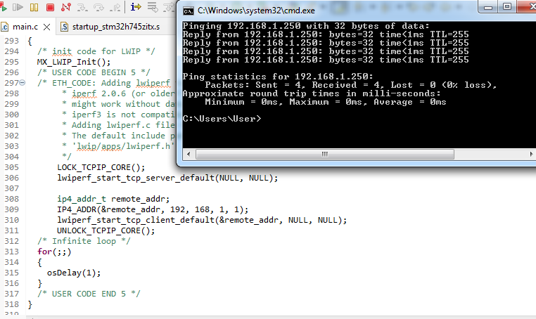 Data Transmitt and Receive through Ethernet(Nucleo... - STMicroelectronics Community